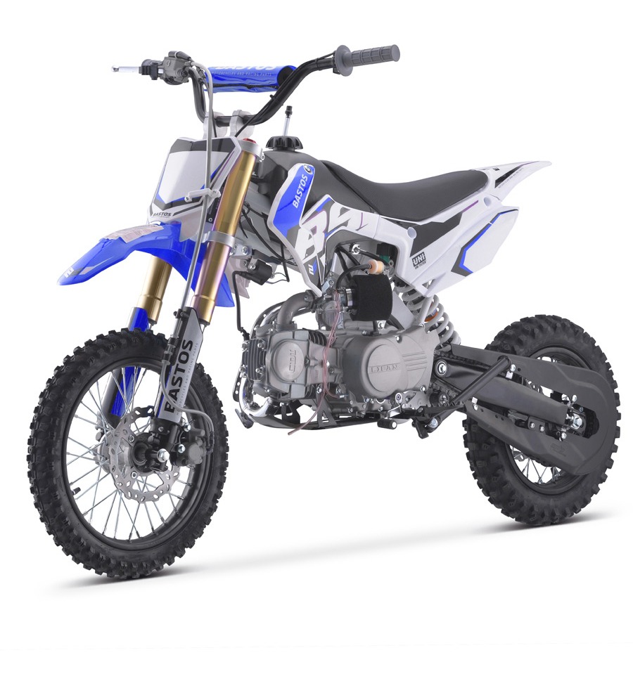 Pit Bike 125cc semi-automatique BASTOS BS 125 SA BLEU - édition 2023 - BASTOS BIKE
